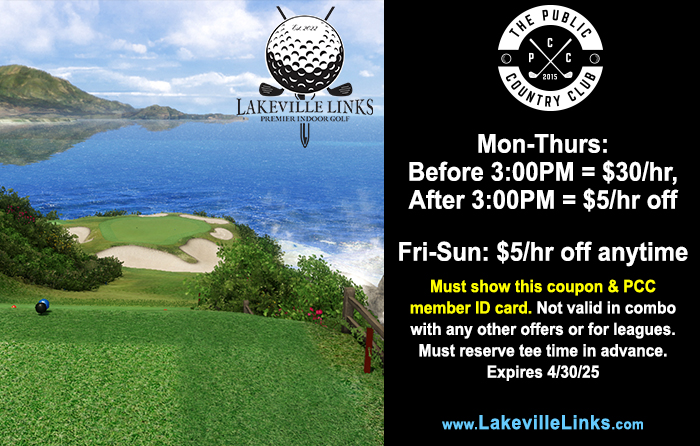 PCC Member Discount $5 Off at Lakeville Links Simulators (Lakeville, MN)