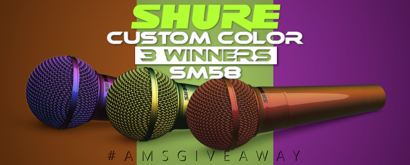Shure Custom Color SM58 Giveaway