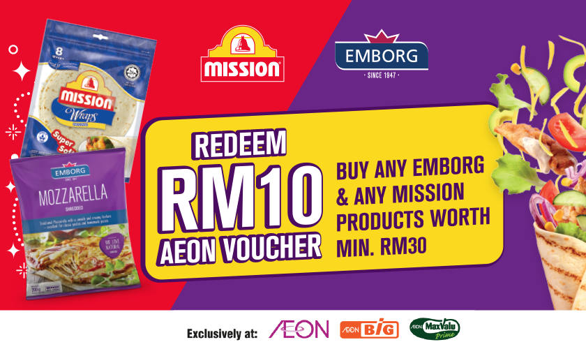 [AEON] Emborg x Mission - REDEEM RM10 AEON VOUCHER